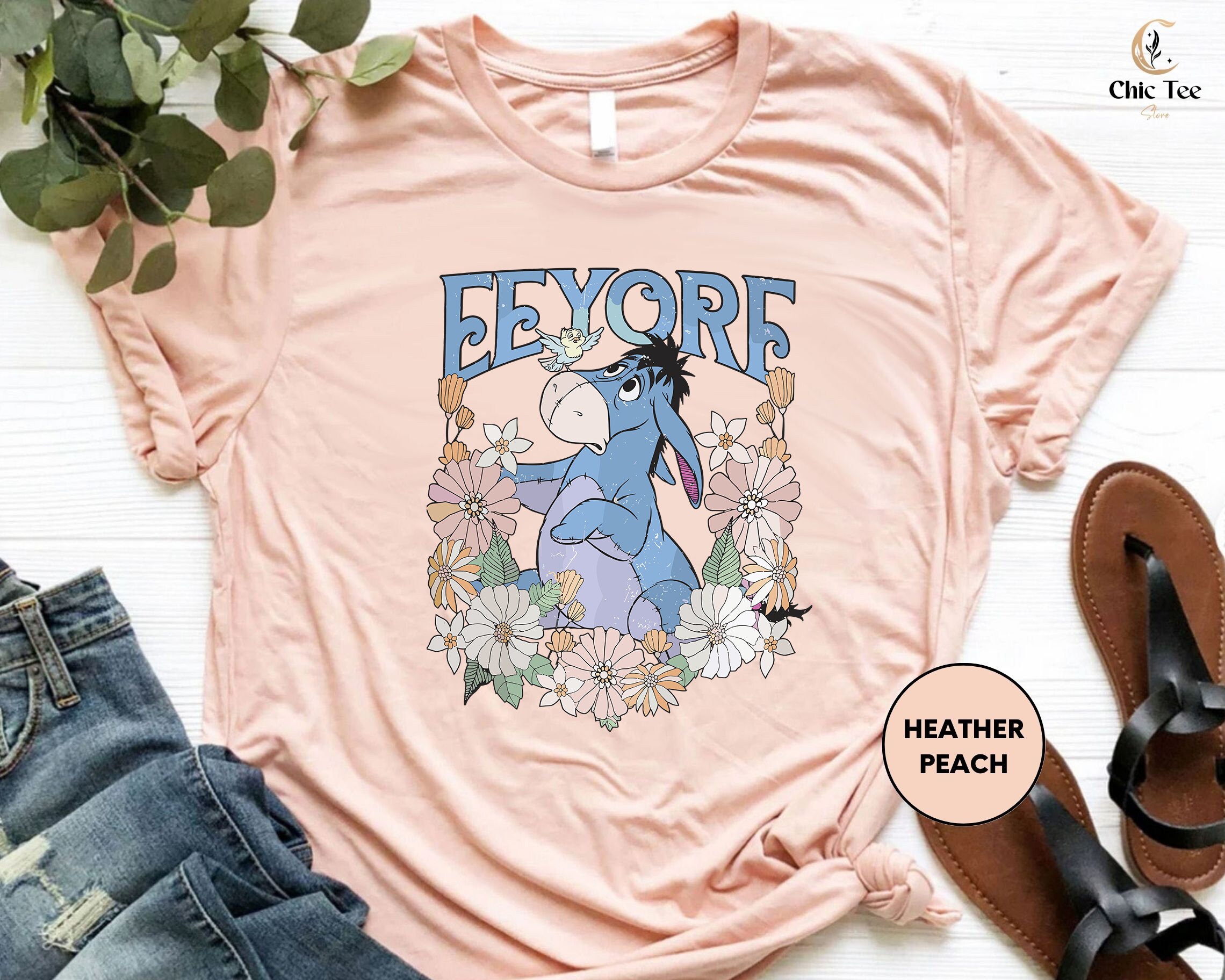 Retro Disney Eeyore Shirt, Eeyore Winnie the Pooh, Eeyore Floral T ...