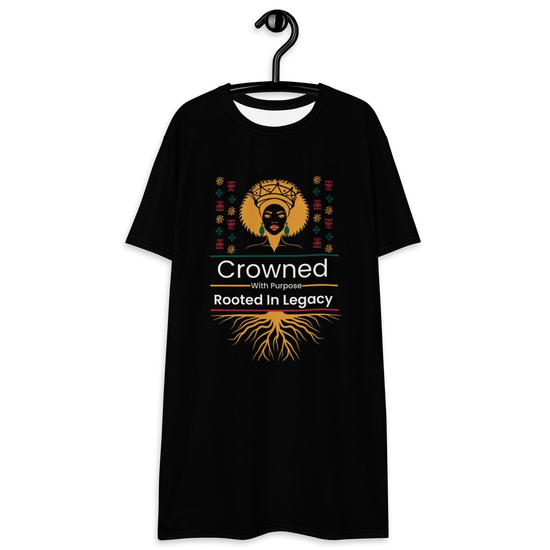 Crowned With Purpose Dress Black Woman Empowerment Outfit Afrocentric ...