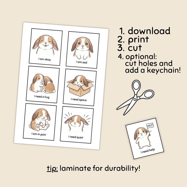 Autism Communication Cards for Meltdowns, Sensory Overload, ADHD ...