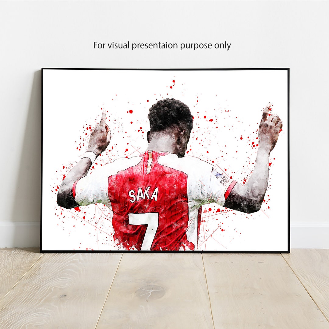 Bukayo Saka Poster Print Saka Fans Gift Arsenal FC Print - Etsy