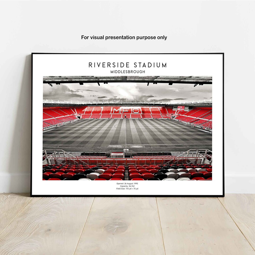 Riverside Stadium Art Print Middlesbrough FC Poster Football - Etsy UK