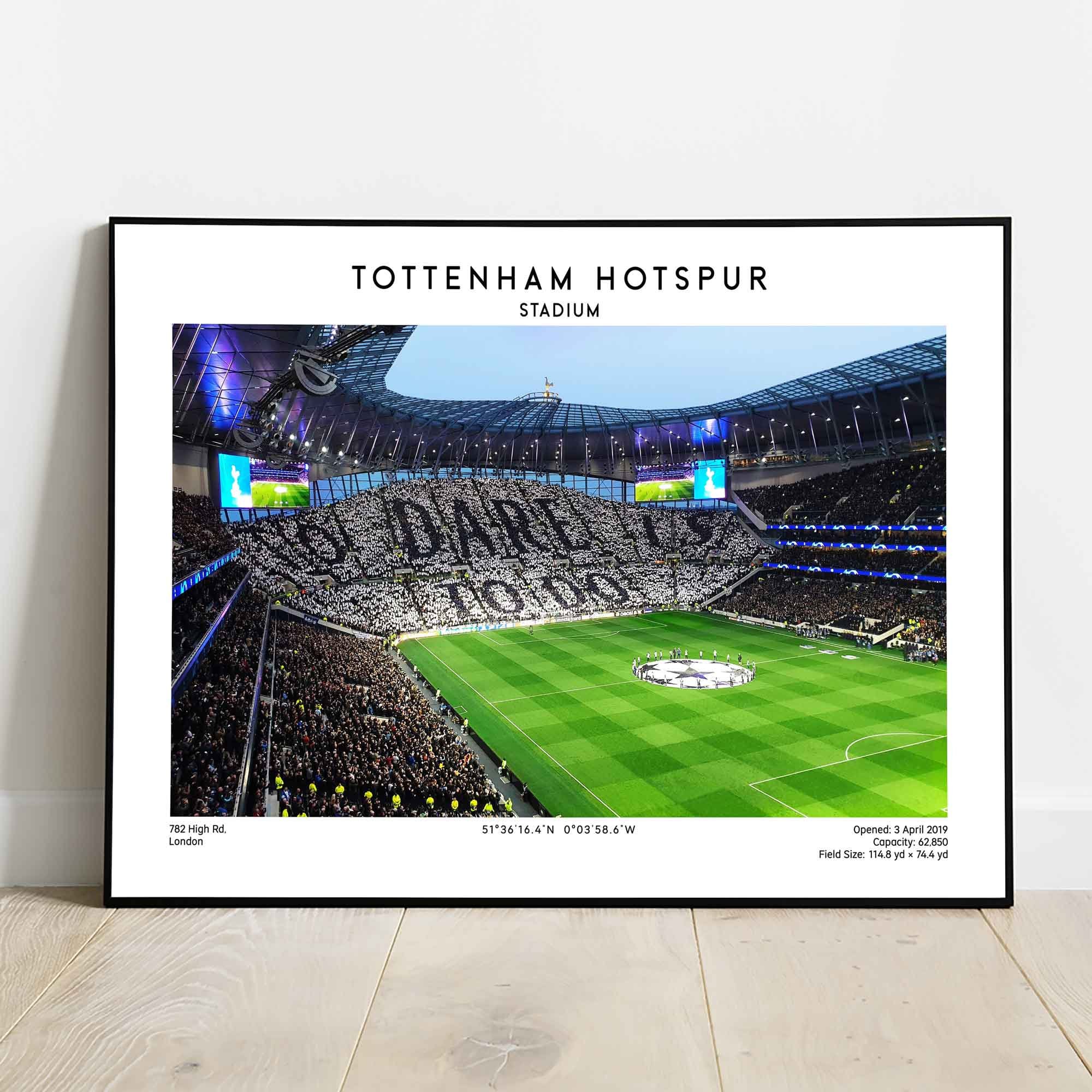 Tottenham Hotspur Stadium Print Spurs Wall Art, Football Fans Gift ...