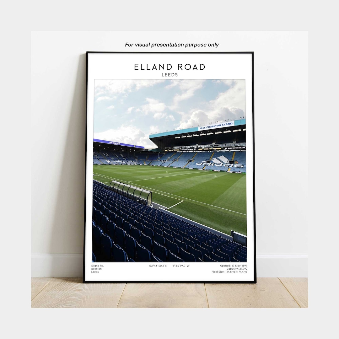 Elland Road Leeds Stadium Wall Art Poster Print - Etsy