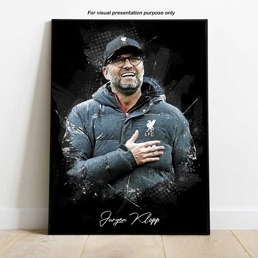 Jurgen Klopp Art Print Liverpool Manager Poster Print LFC Fans Gift ...