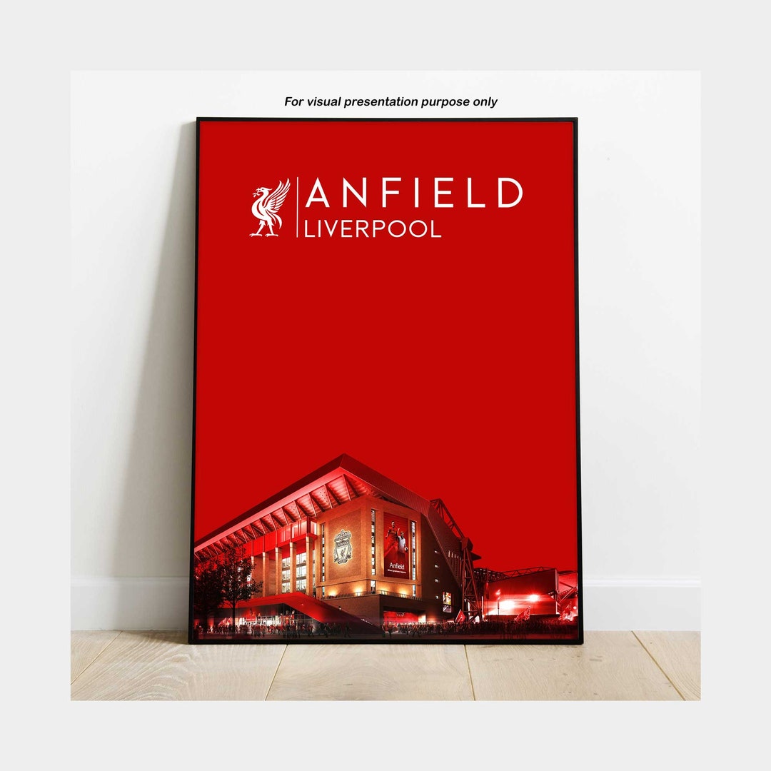 Liverpool Football Club Print, Anfield Wall Art Print, YNWA Gift ...
