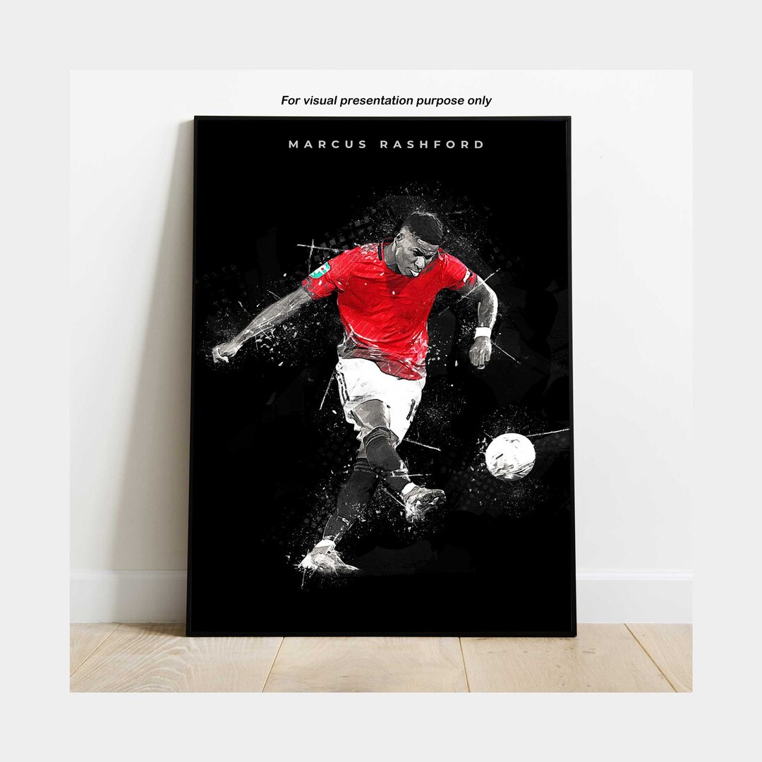 Marcus Rashford Wall Art Poster Print Rashford Fans Gift Football Fans ...