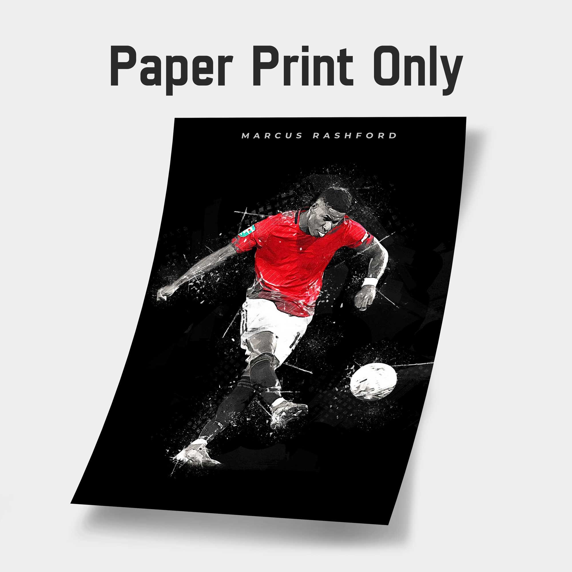 Marcus Rashford Wall Art Poster Print Rashford Fans Gift Football Fans ...