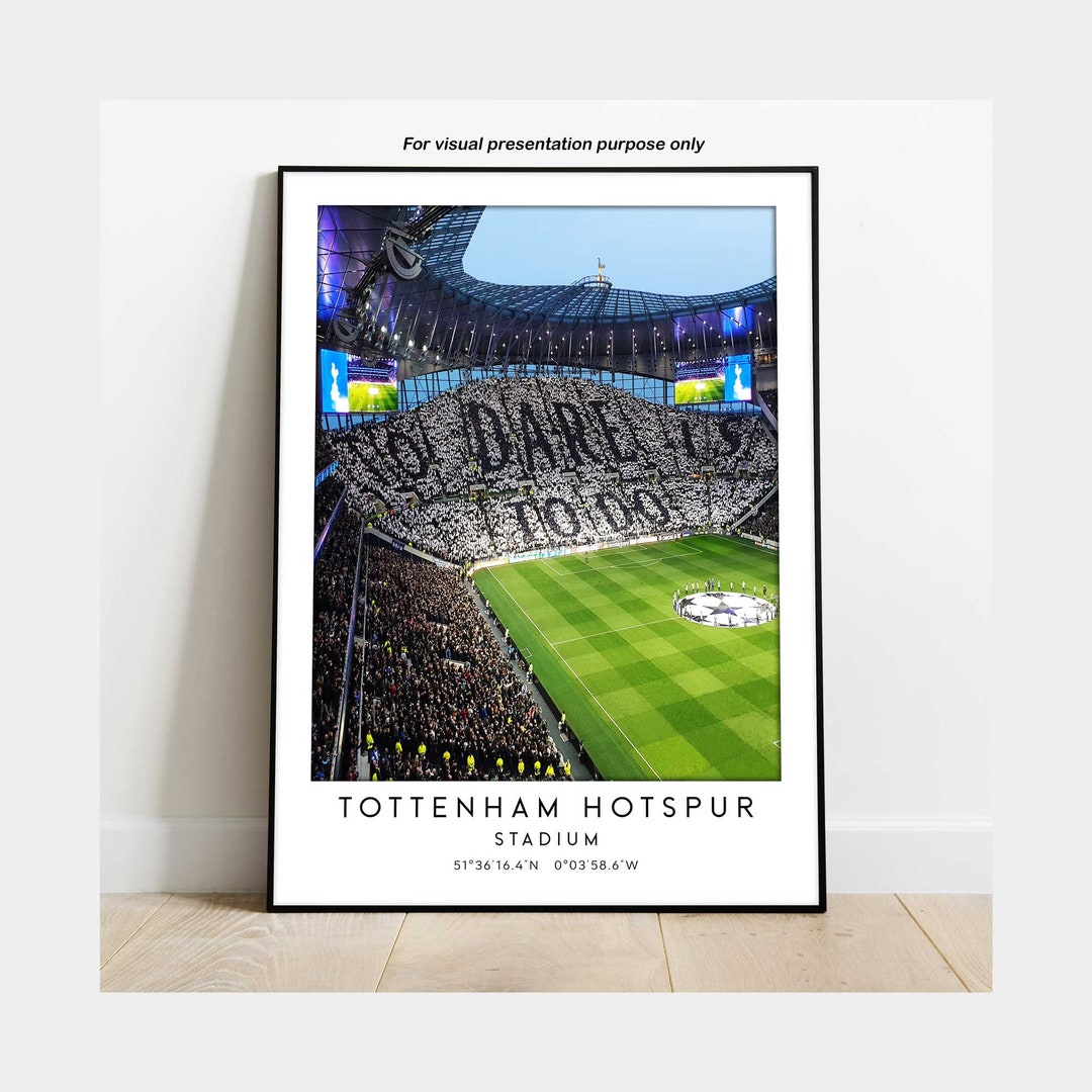 Tottenham Hotspur Stadium Poster Print Spurs Stadium Wall Art Print ...