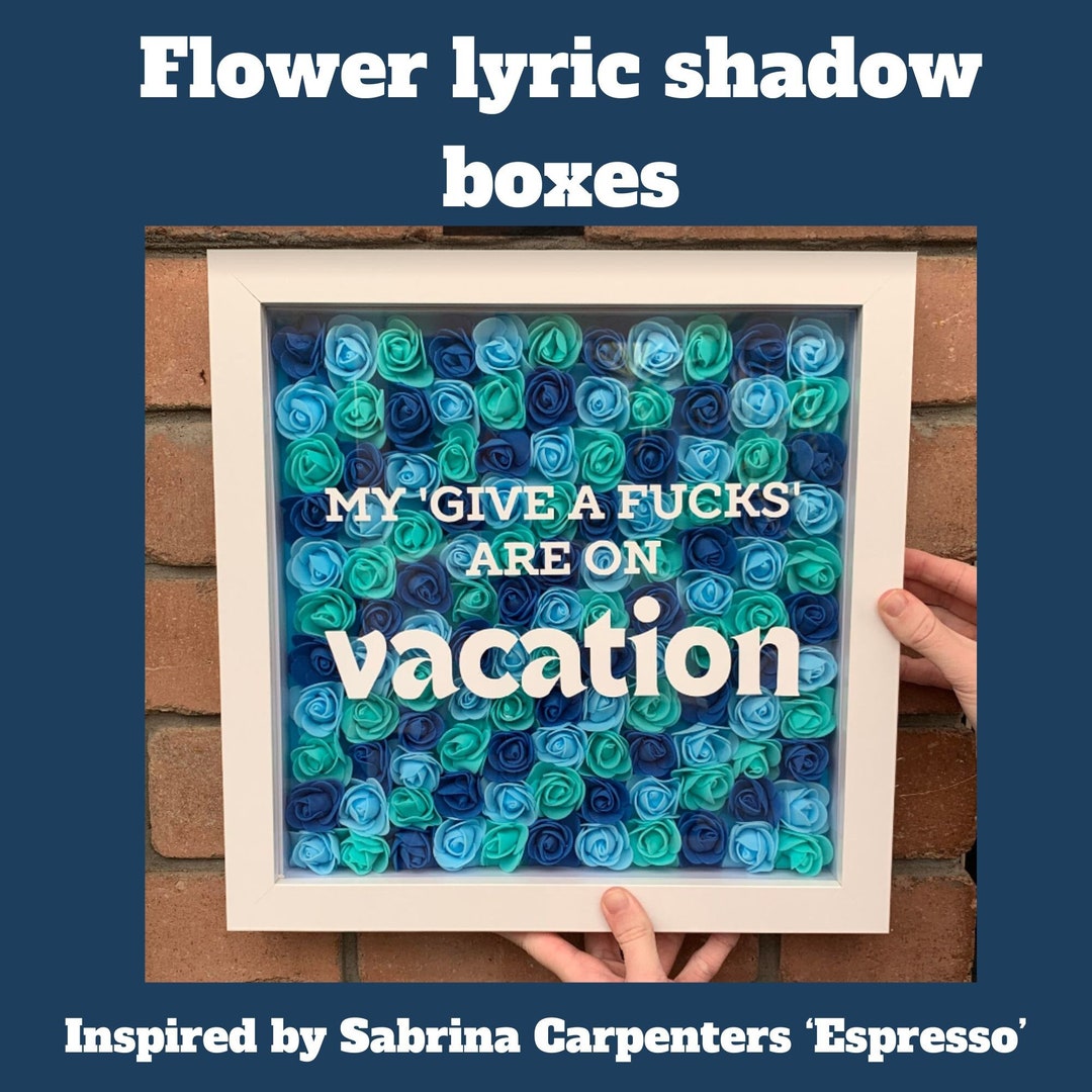 Sabrina Carpenter Espresso Inspired Shadow Box Unique Gift Ideas ...