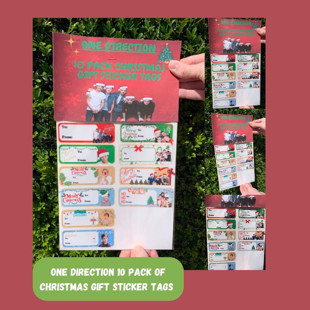 One Direction 10 Pack Christmas Gift Stickers - Etsy