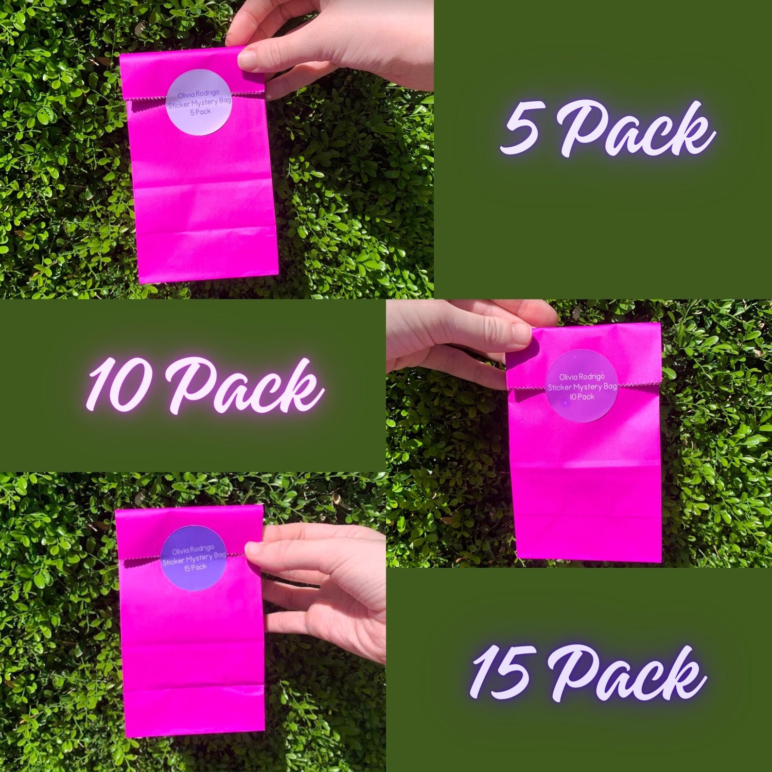 Olivia Rodrigo Mystery Sticker Bags Mystery Box, Mystery Bags, Stickers ...