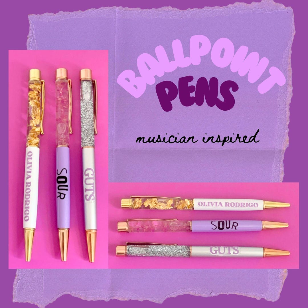 Musician Inspired Ballpoint Pens - Etsy