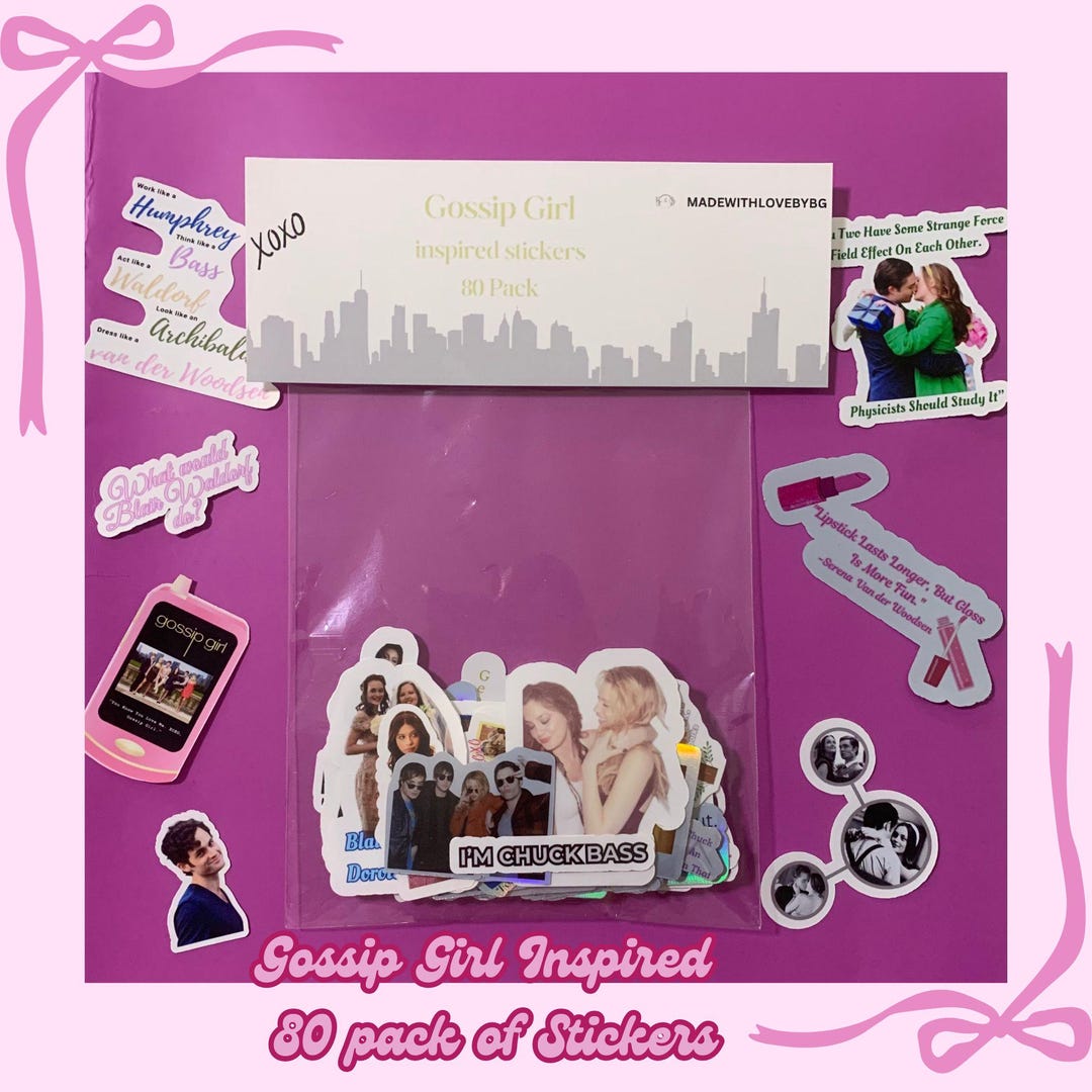 Gossip Girl Inspired 80 Pack of Stickers - Etsy Australia