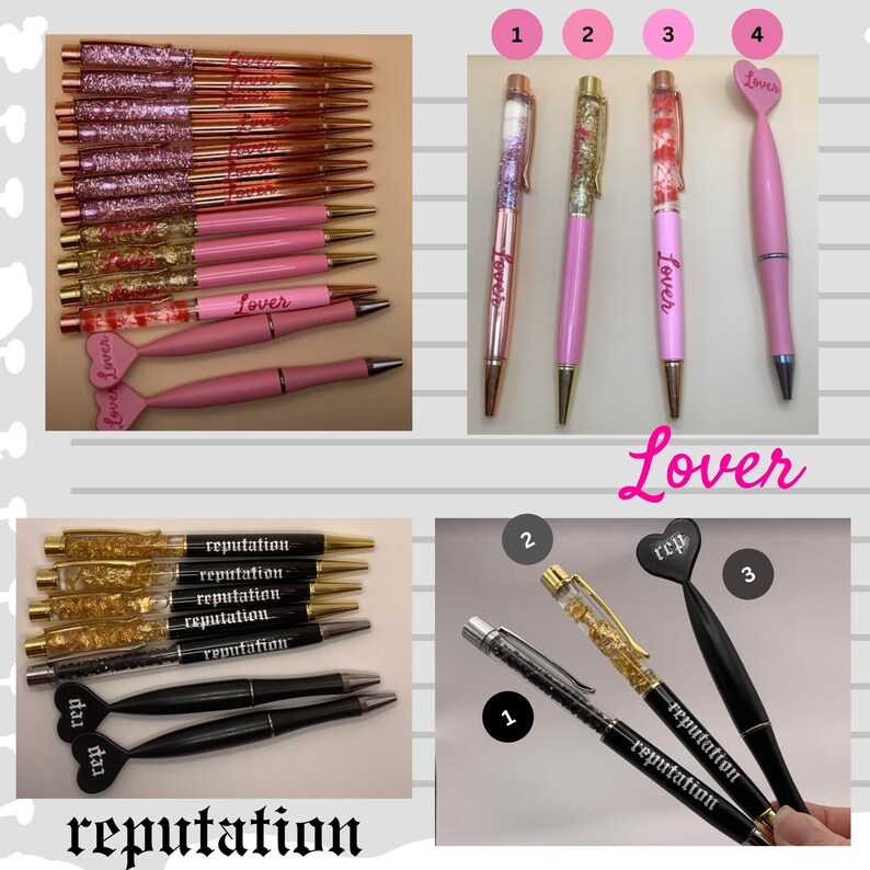 Taylor Swift Inspired Pens Swifites, Taylor Swift Merch, TTPD, Swiftie ...