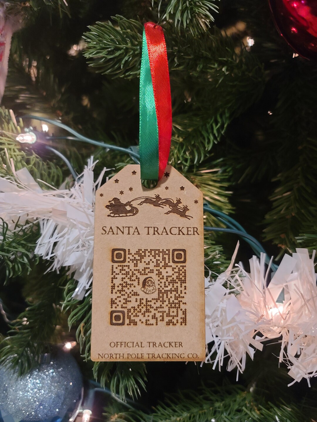 Santa Tracker Christmas Ornament - Etsy