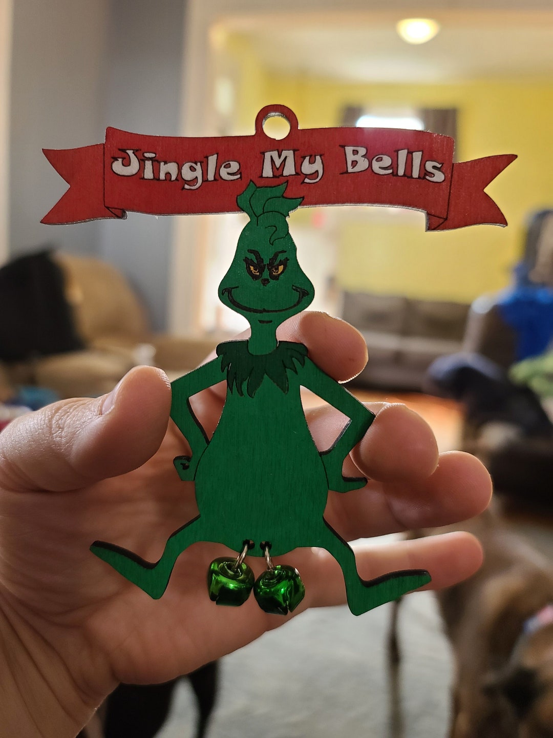 Grinch "jingle My Bells" Ornament - Etsy