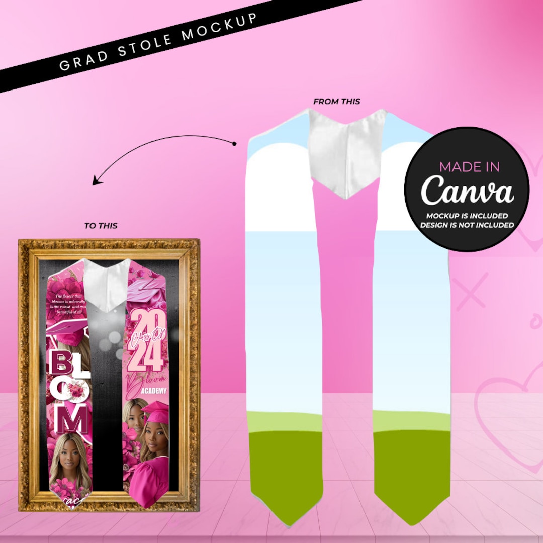 Grad Stole Mockup| | Mockup Template| Instant Download - Etsy
