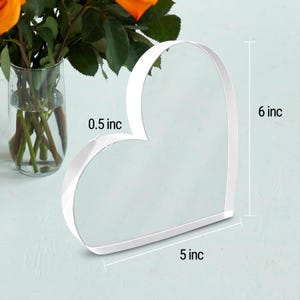 Heart Shape Acrylic Block, Free Standing Acrylic Block, Heart Acrylic ...