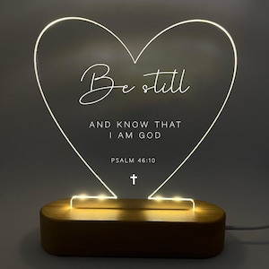 Bible Verse LED Light • Custom LED Night Light • Favorite Bible Verse ...