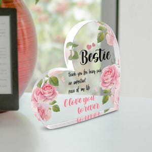 Heart Shape Acrylic Block, Free Standing Acrylic Block, Heart Acrylic ...