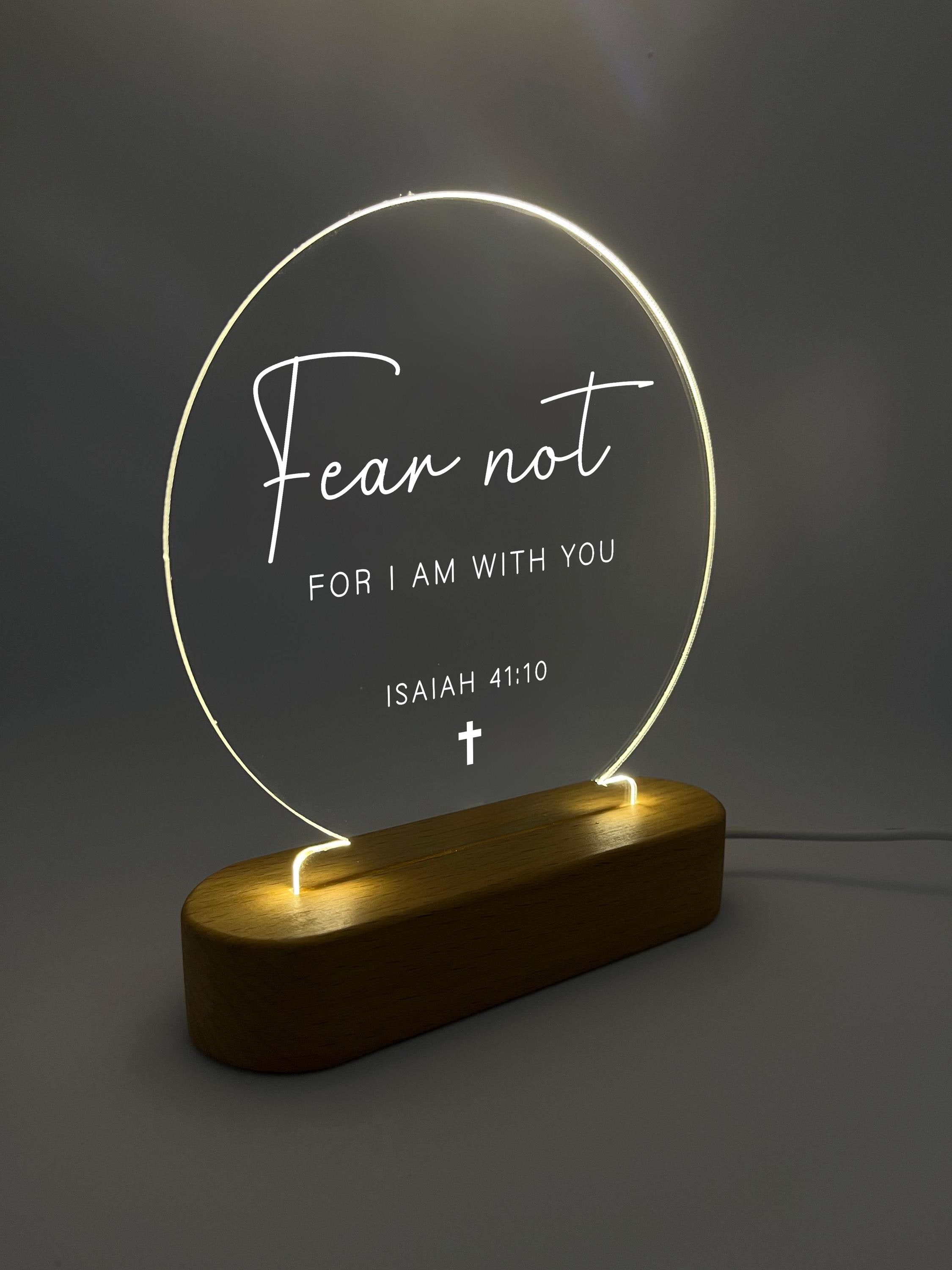 Custom Bible Verse LED Light: Personalized Christian Gift - Etsy