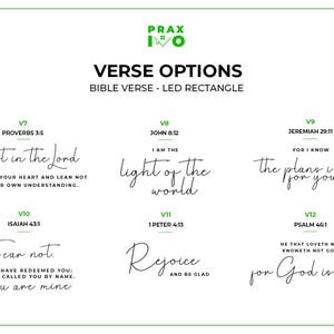 Bible Verse LED Light • Custom LED Night Light • Favorite Bible Verse ...