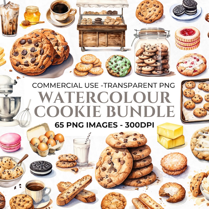 Cookies Clipart - Etsy