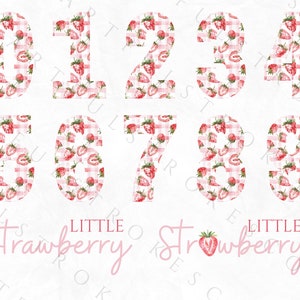 70+ Watercolour Strawberry Clipart, Fruit Clipart, Gingham ...