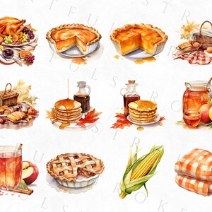 100 Watercolour Autumn Clipart, Cozy Fall Clipart Bundle, Cozy Clipart ...