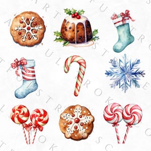 Classic Christmas Clipart, Christmas Tree, Cute, PNG Bundle ...