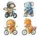 25 Baby Animals Clipart, Watercolour Nursery Clipart, Baby Animals on ...