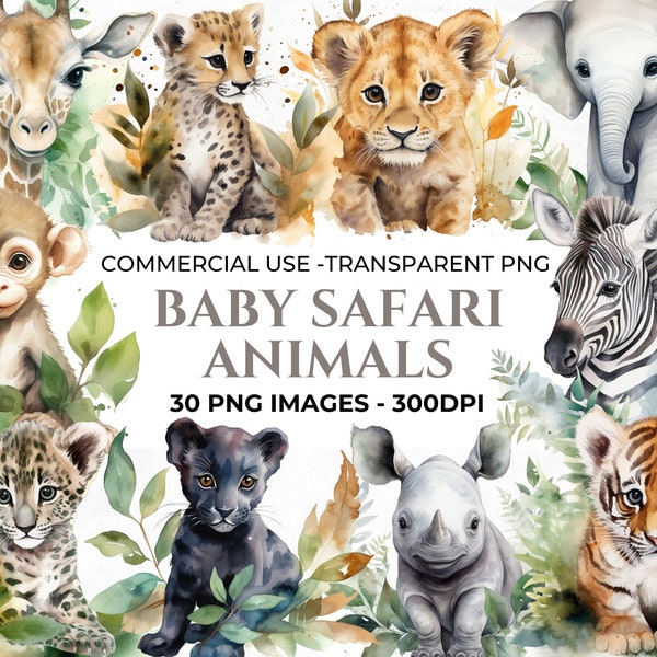 Baby Animals Clipart - Etsy