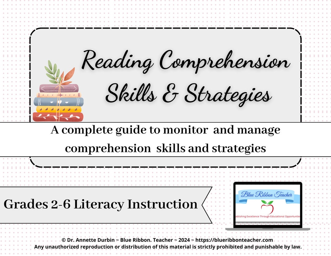 Reading Comprehension Skill and Strategy Resources for Elementary - Etsy