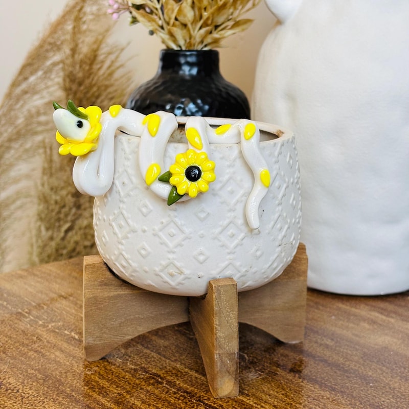 Snake Clay Pot - Etsy
