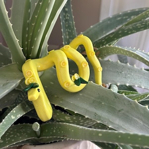 Lemon Snake Pot Perch - Plant Pot Decoration - Etsy