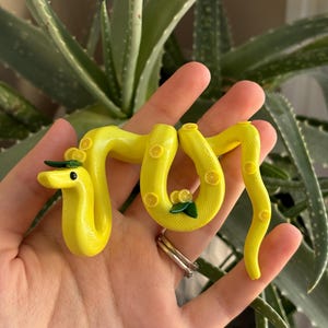 Lemon Snake Pot Perch - Plant Pot Decoration - Etsy