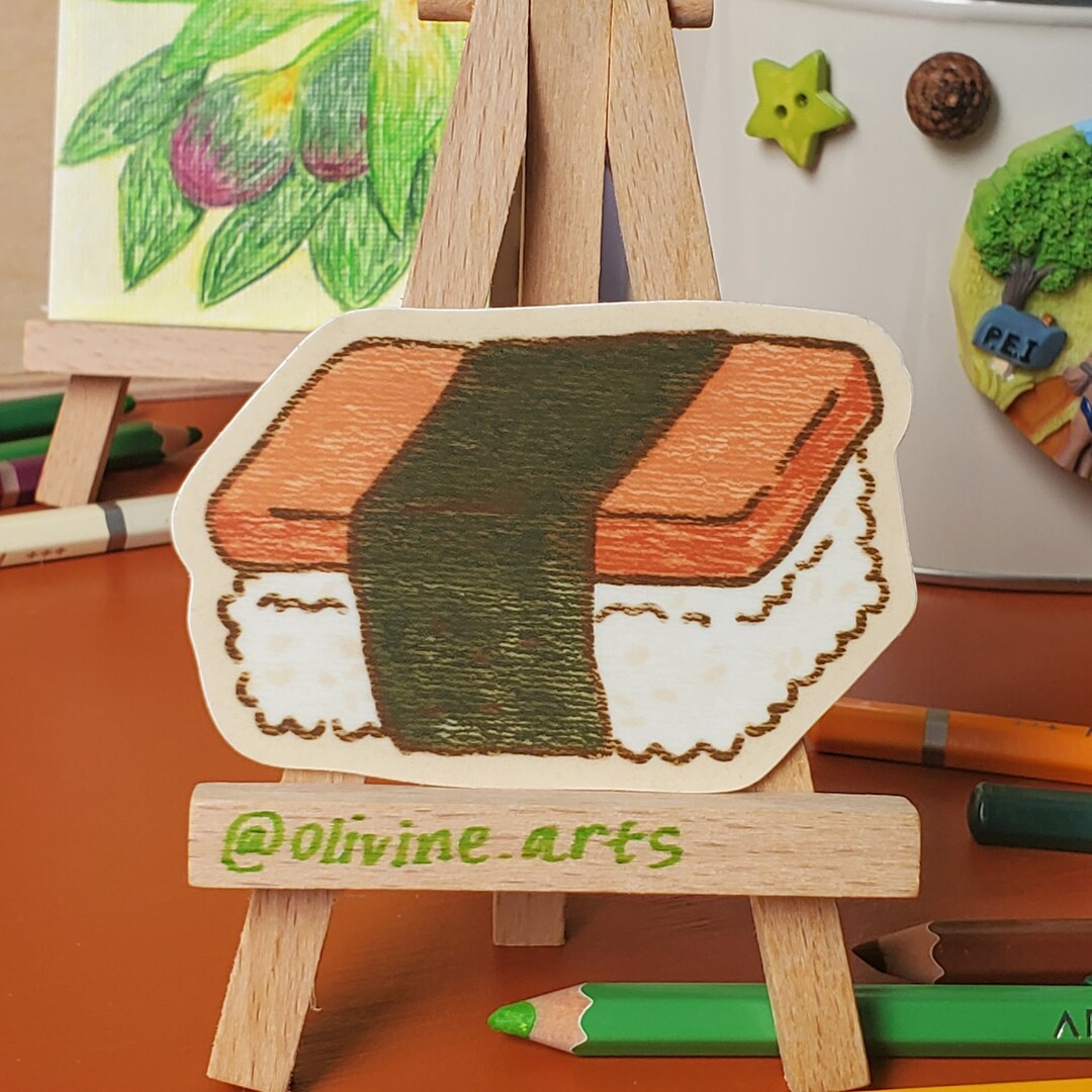 Musubi Hawaii Vinyl Sticker - Etsy