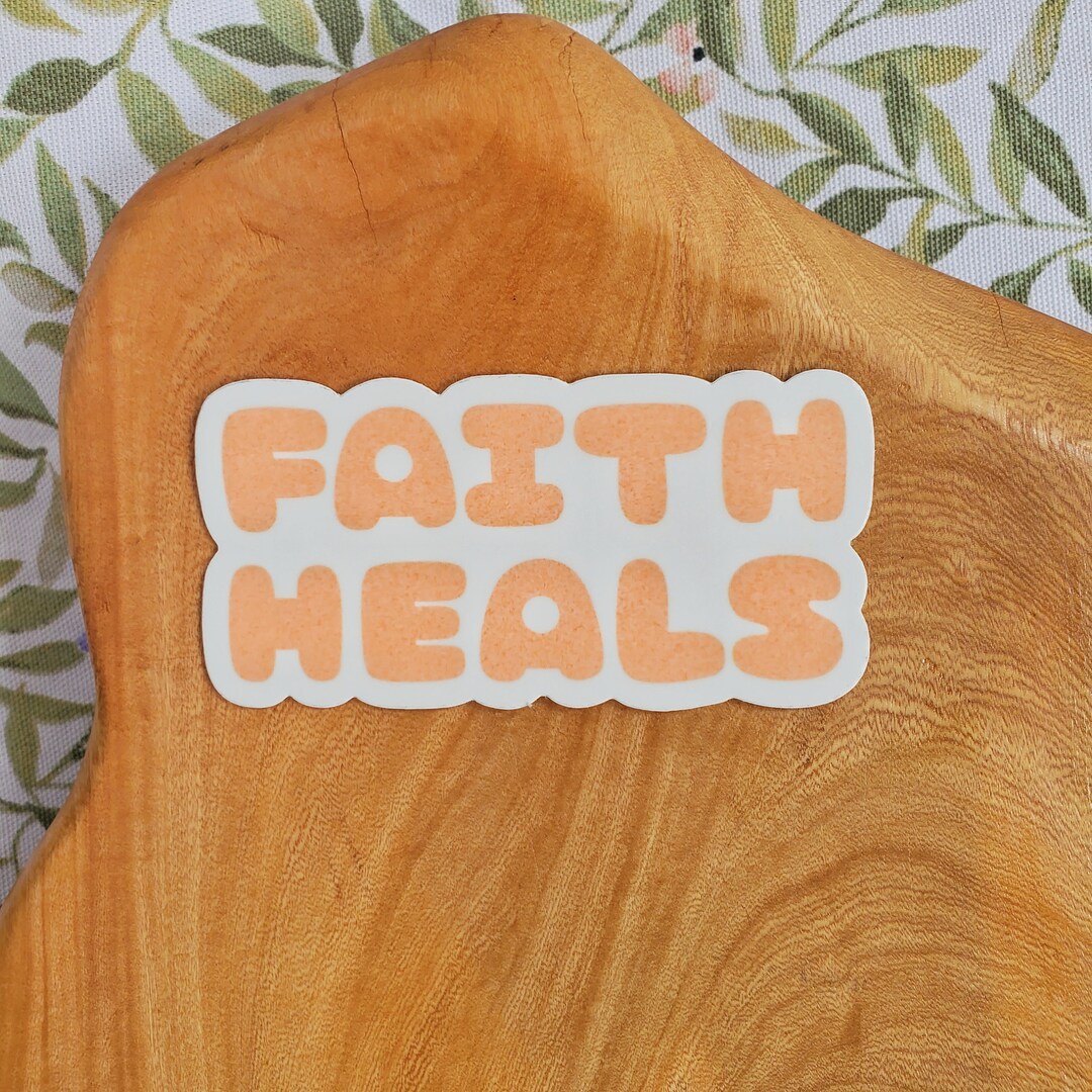 FAITH HEALS Pink Die Cut Sticker - Etsy