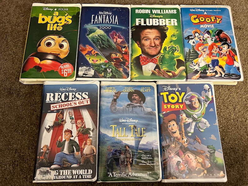 7 Rare Disney Clamshell VHS Movies - Etsy