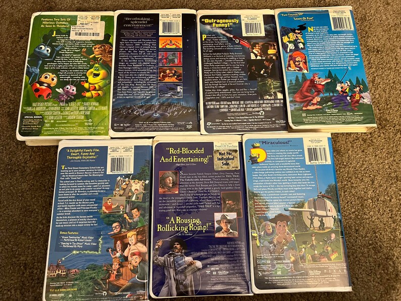 7 Rare Disney Clamshell VHS Movies - Etsy