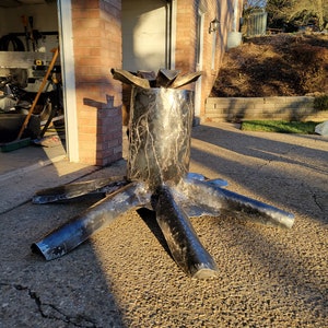 Tree Trunk Inspired Steel Table Base - Etsy