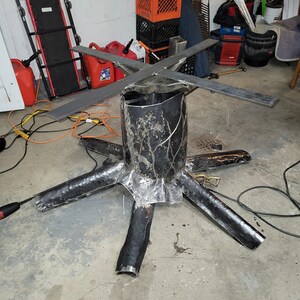 Tree Trunk Inspired Steel Table Base - Etsy