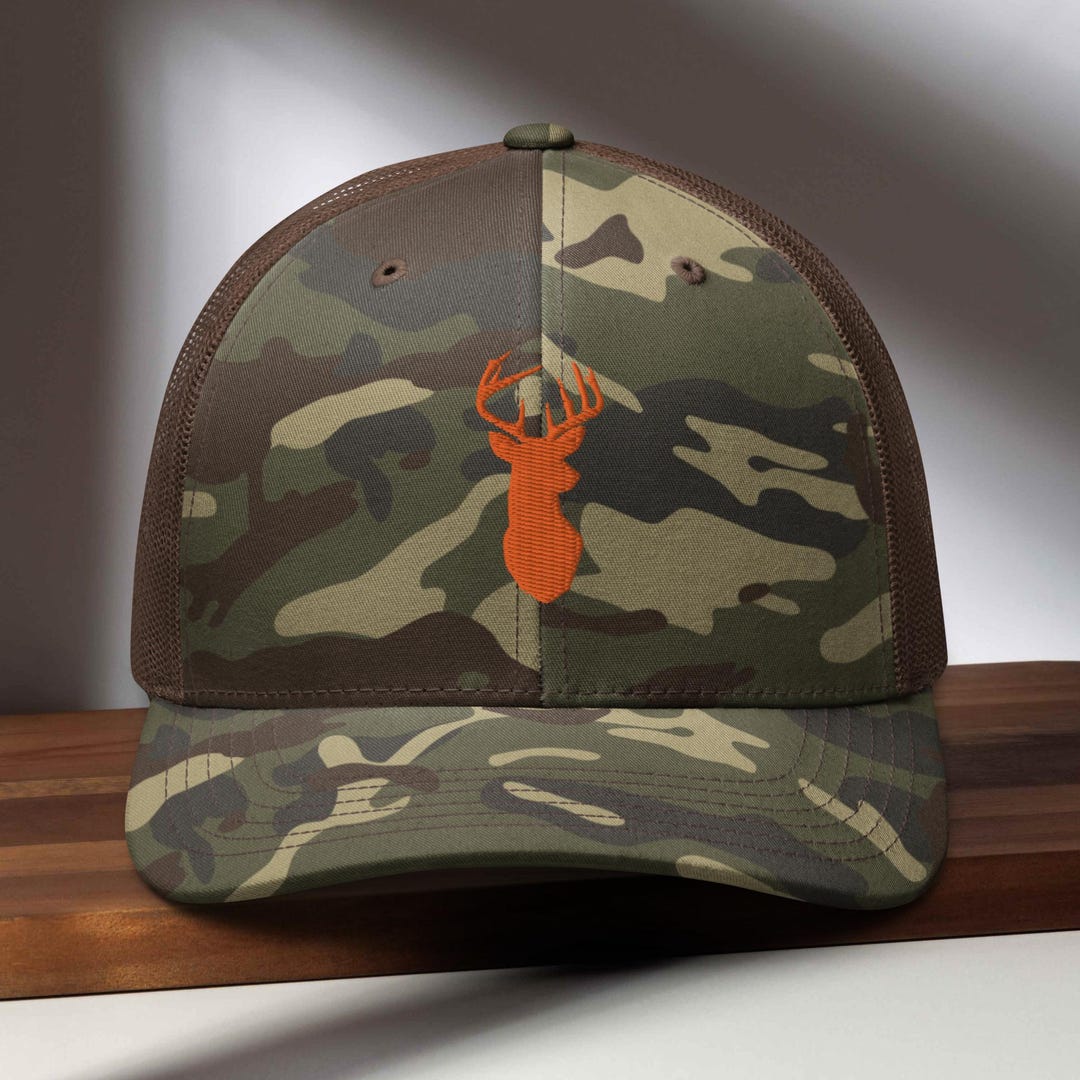 Camo Buck Cap, Hunting Cap, Camo Hunting Hat, Free Shipping - Etsy