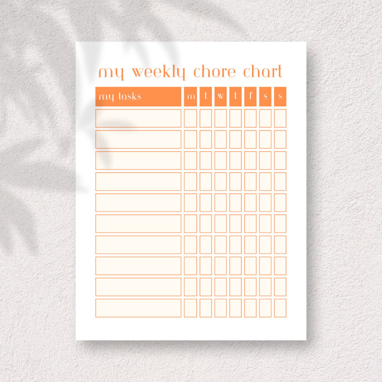 Kids Chore Chart Minimalist Kids Chore Chart Task Tracker for Kids ...