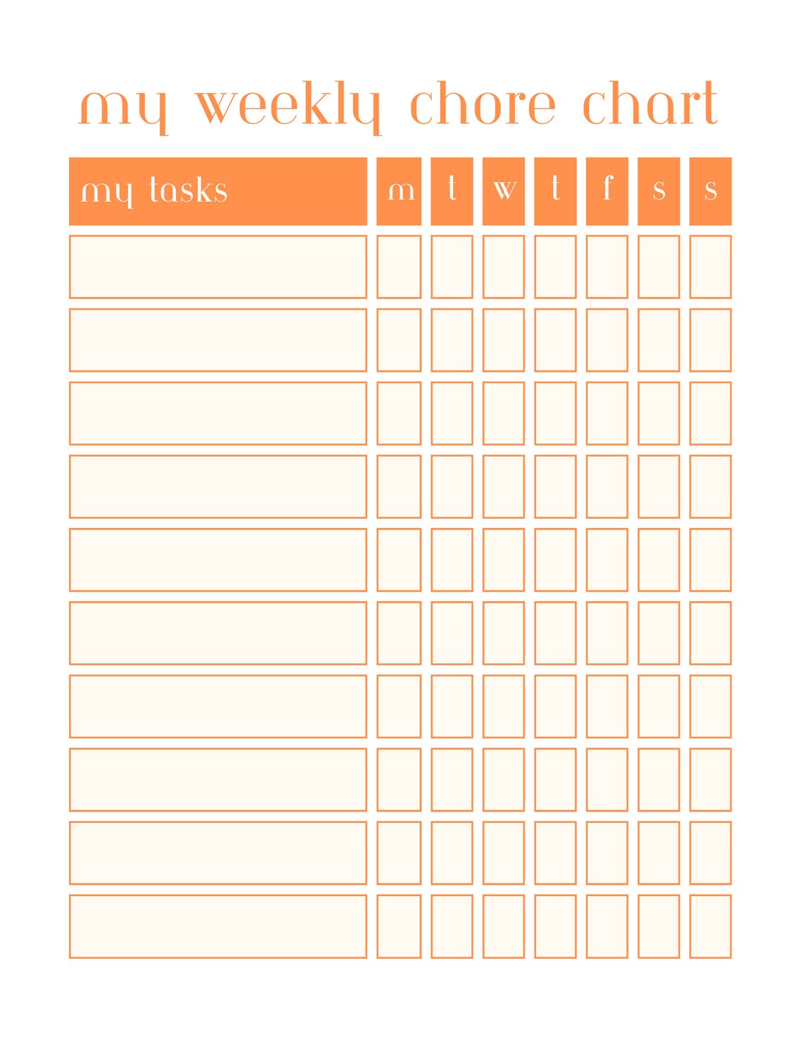 Kids Chore Chart Minimalist Kids Chore Chart Task Tracker for Kids ...