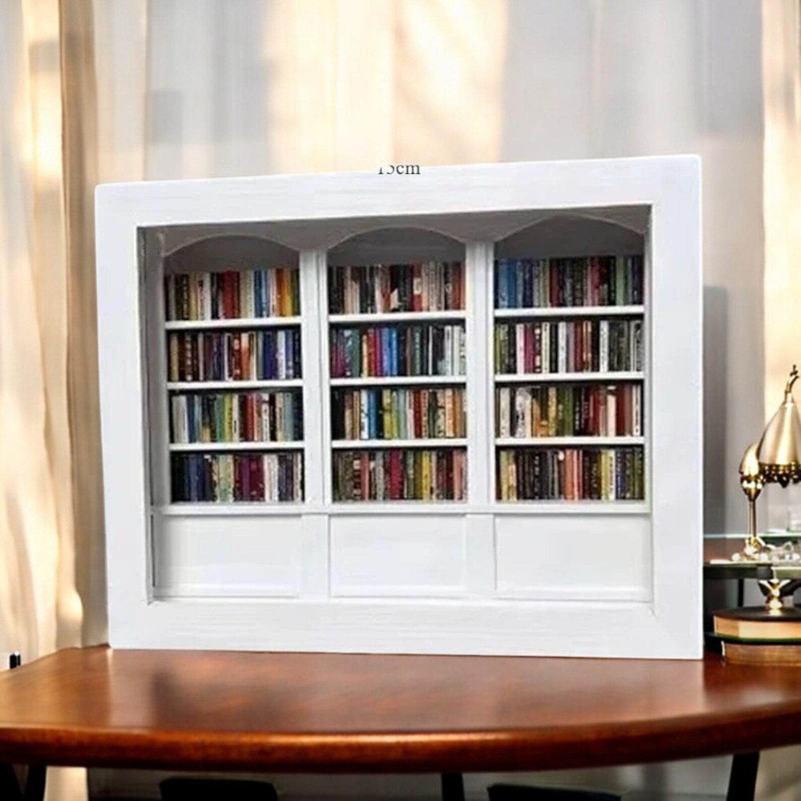 Handmade Anxiety-relief Mini Bookcase - Elegant White Shelf for Book ...