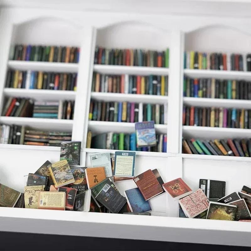 Handmade Anxiety-relief Mini Bookcase - Elegant White Shelf for Book ...