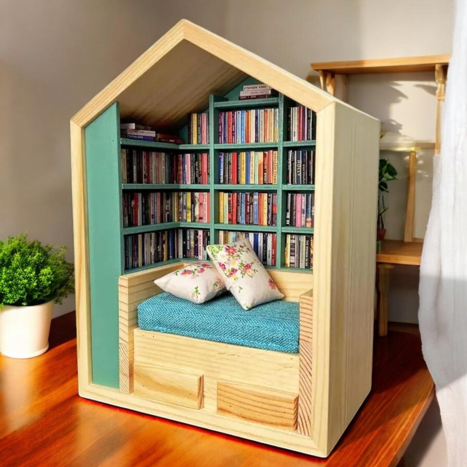 Mini Bookshelf, Mini World-famous Books , Mini Bookshelf, Gift for Book ...