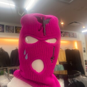 Custom Embroidered Three-hole Ski Mask: Personalized Text Balaclava - Etsy