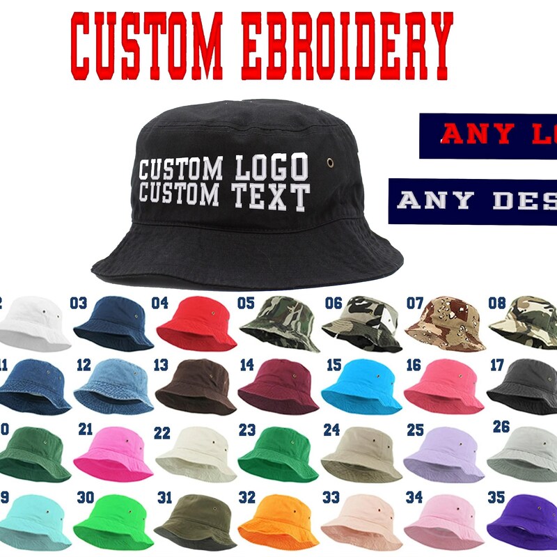 Custom Bucket Hat - Etsy